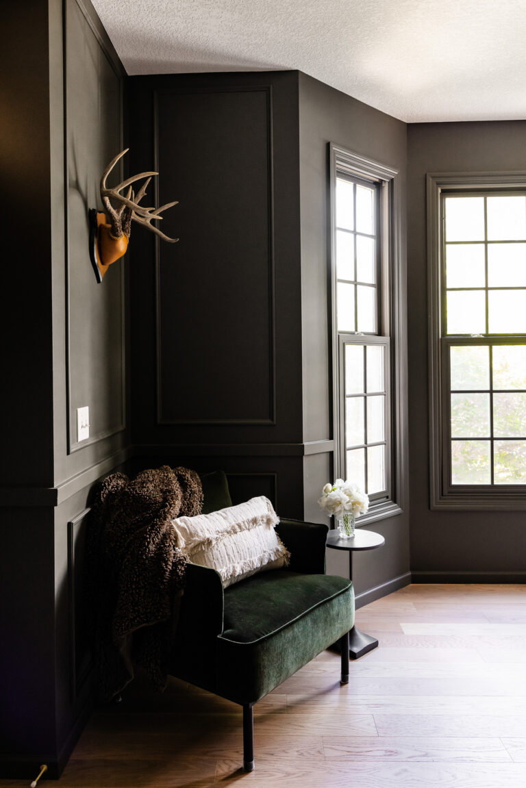 The Perfect Moody Color Drenched Office Design - Willaby Way